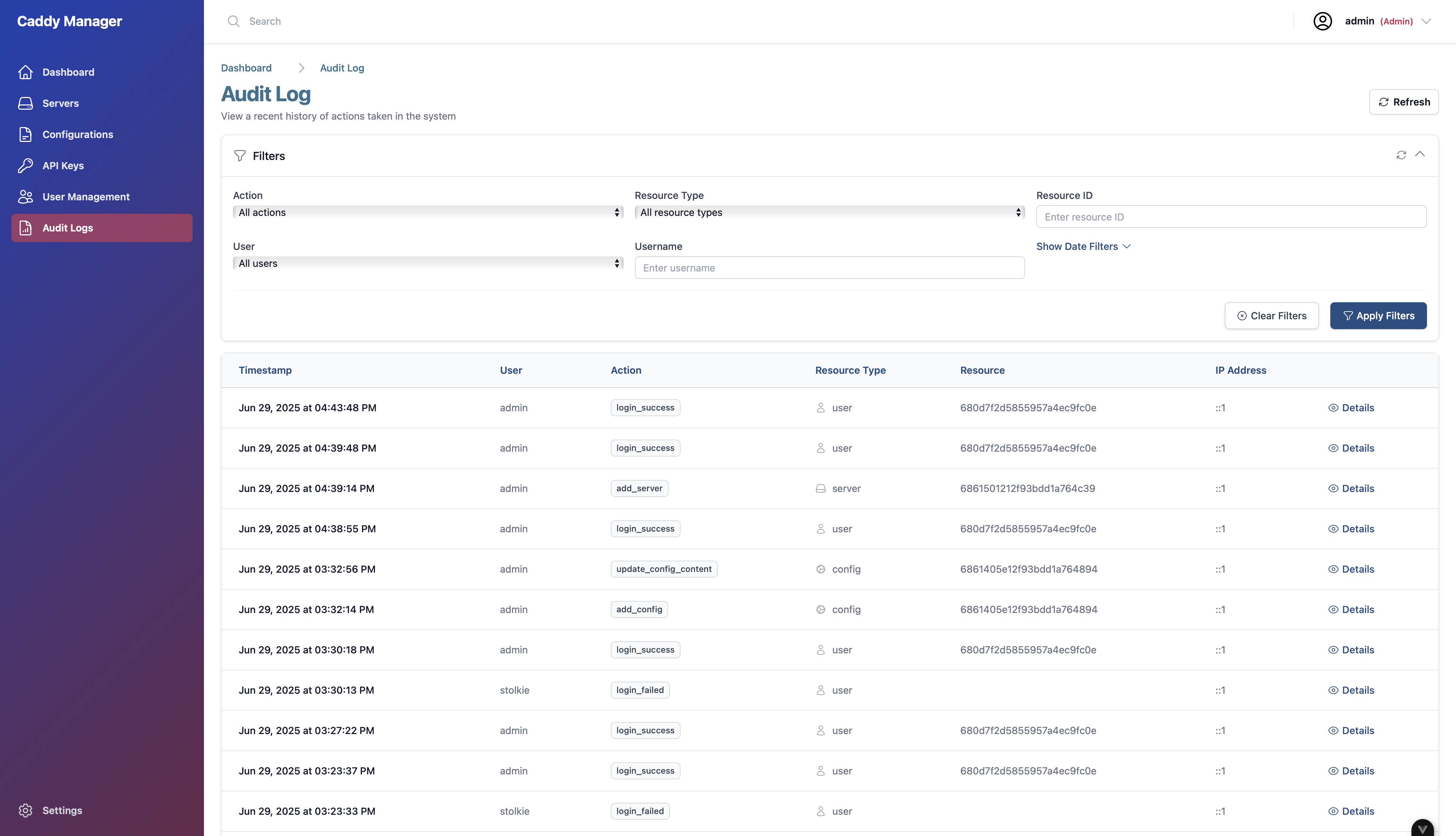 Caddy Manager - Open Source Web UI for managing Caddy!