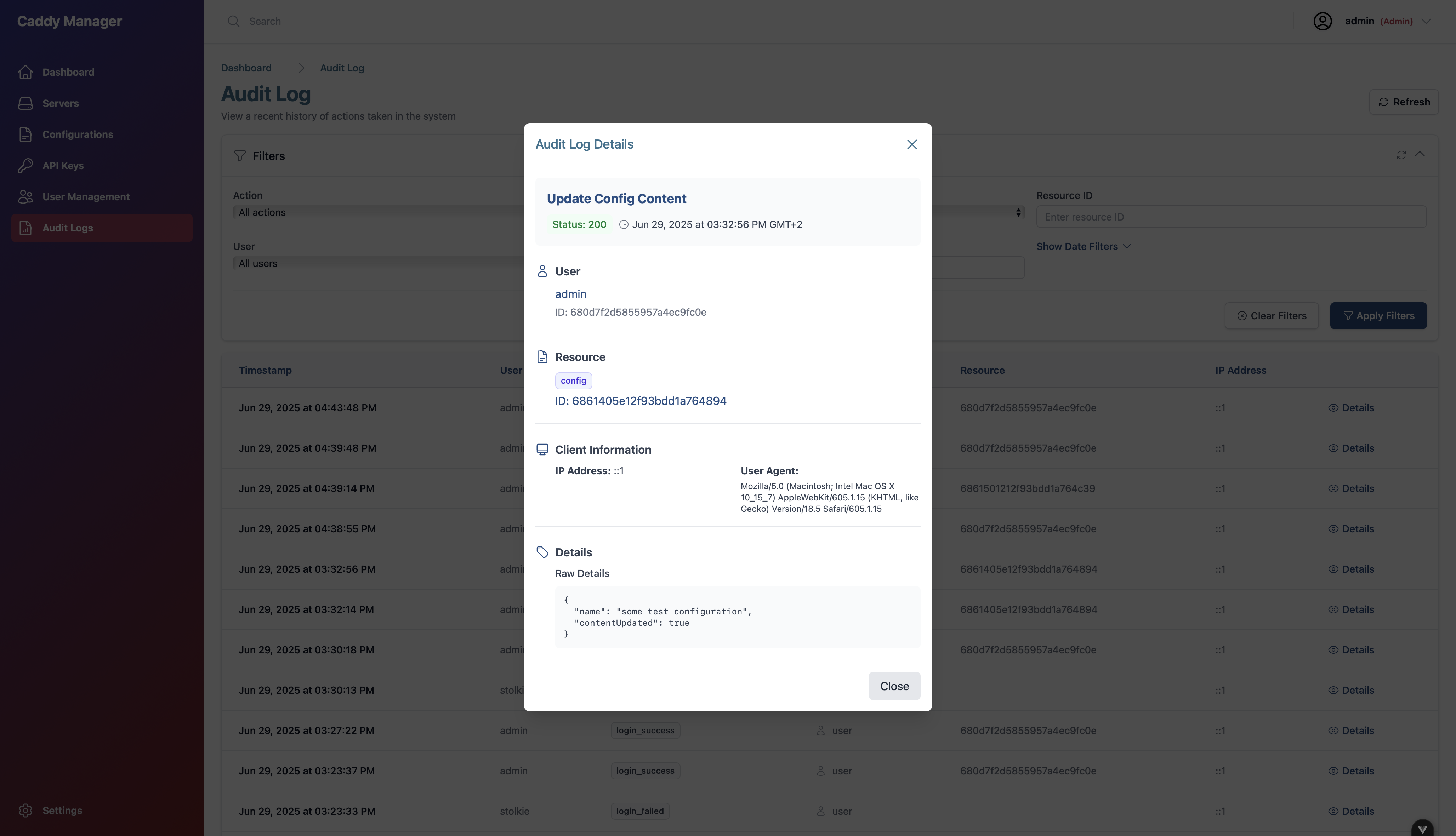 Caddy Manager - Open Source Web UI for managing Caddy!
